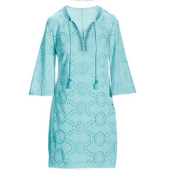 Boston Proper | Dresses | Ladies Boston Proper Turquoise Eyelet ...